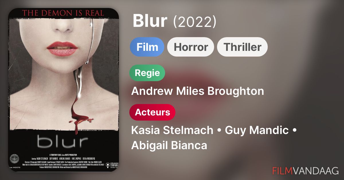 Blur (film, 2022) - FilmVandaag.nl