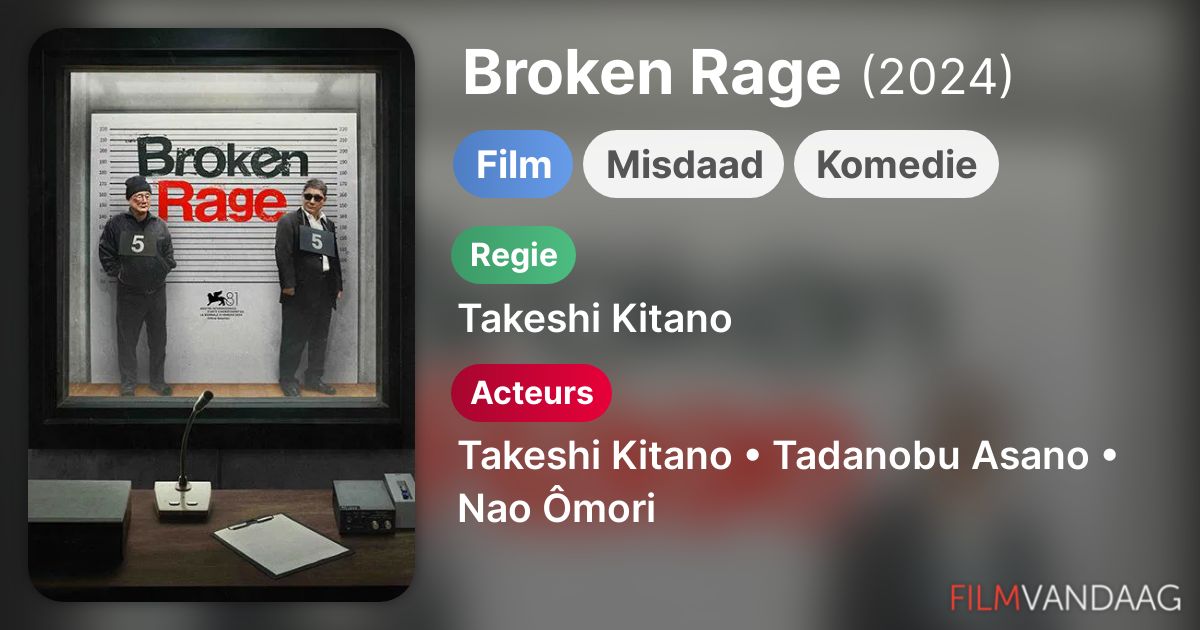 Broken Rage (film, 2024) - FilmVandaag.nl