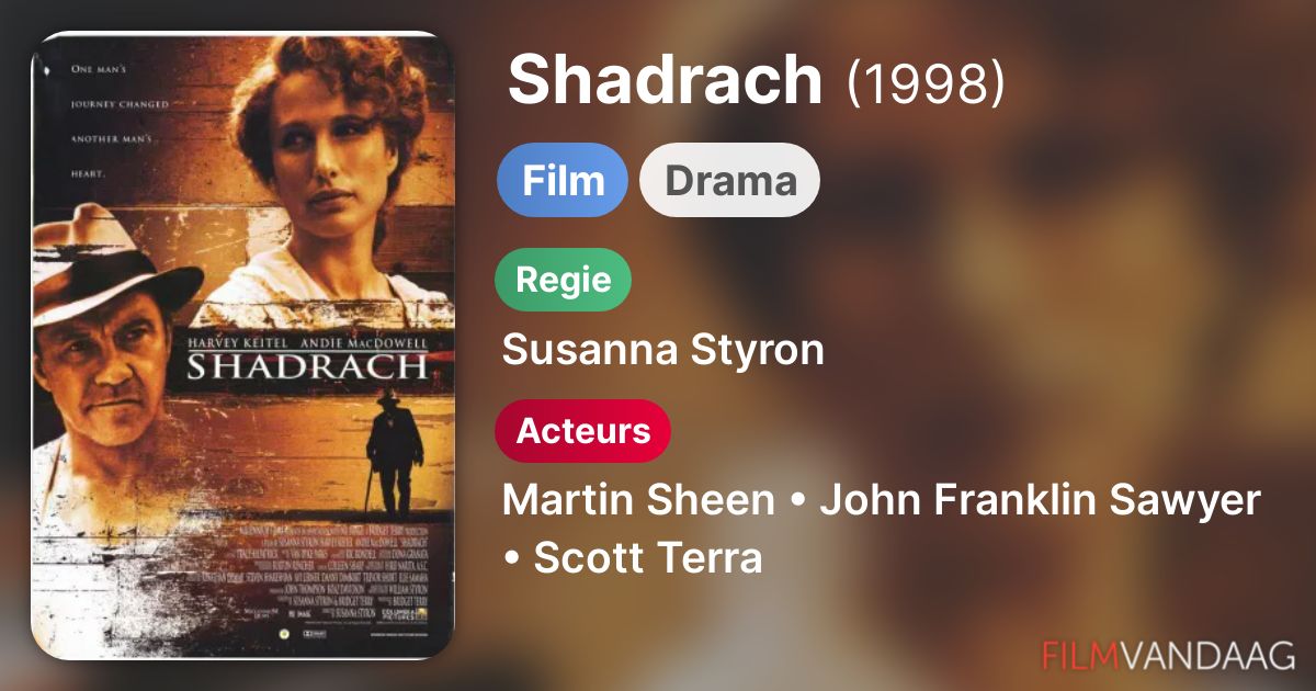 Shadrach (film, 1998) - FilmVandaag.nl