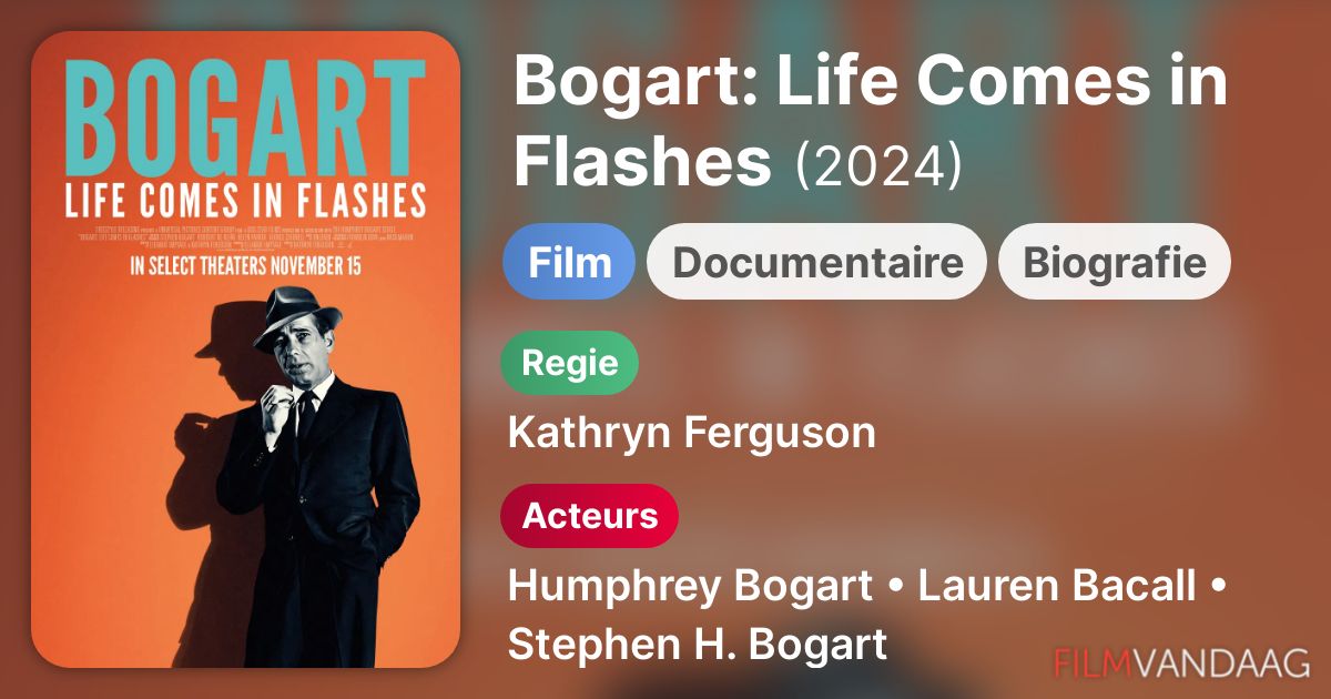Bogart: Life Comes in Flashes (film, 2024) - FilmVandaag.nl