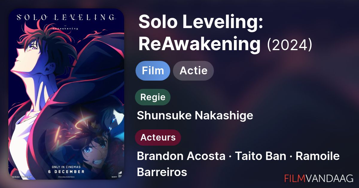 Solo Leveling: ReAwakening (film, 2024) - FilmVandaag.nl