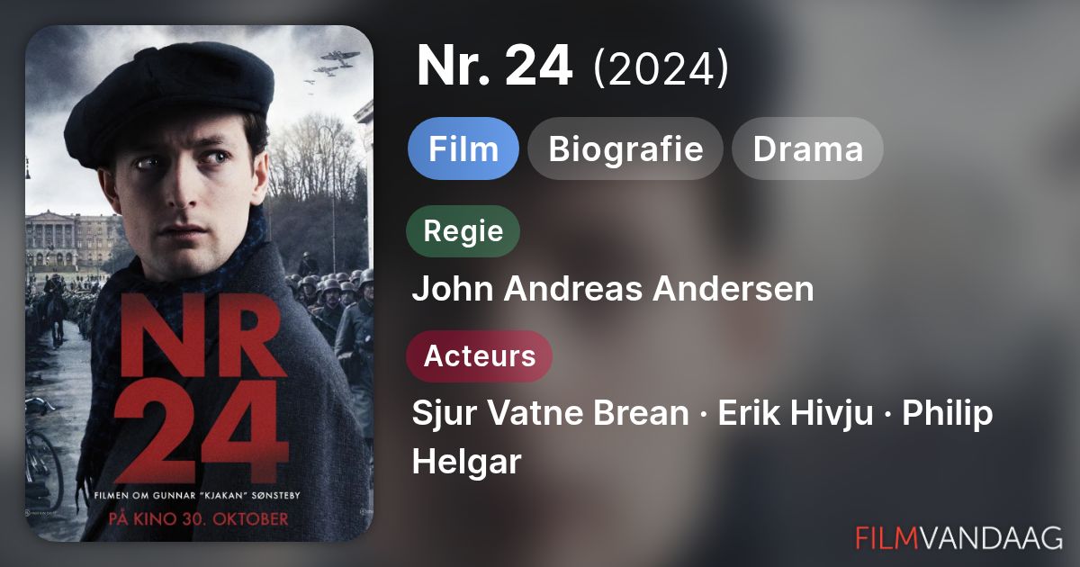 Nr. 24 (film, 2024) - FilmVandaag.nl