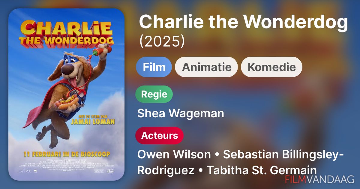 Charlie the Wonderdog (film, 2025) - FilmVandaag.nl