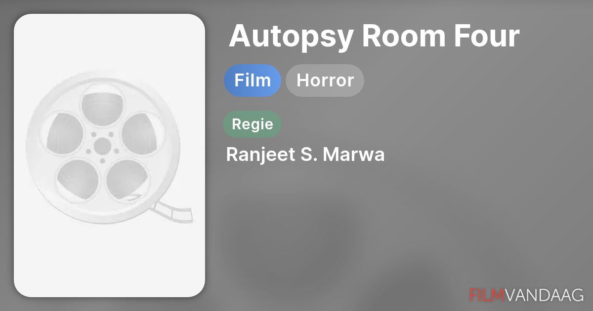 Autopsy Room Four (film) - FilmVandaag.nl