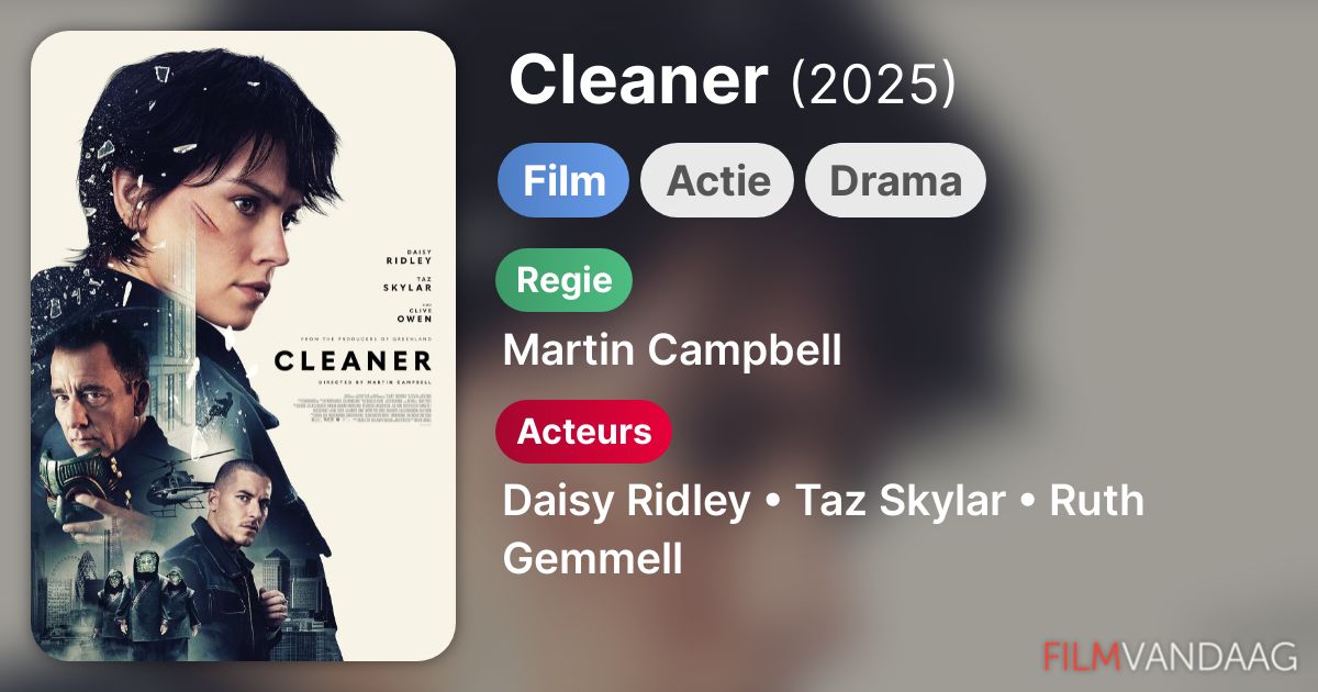 Cleaner (film, 2025) - FilmVandaag.nl
