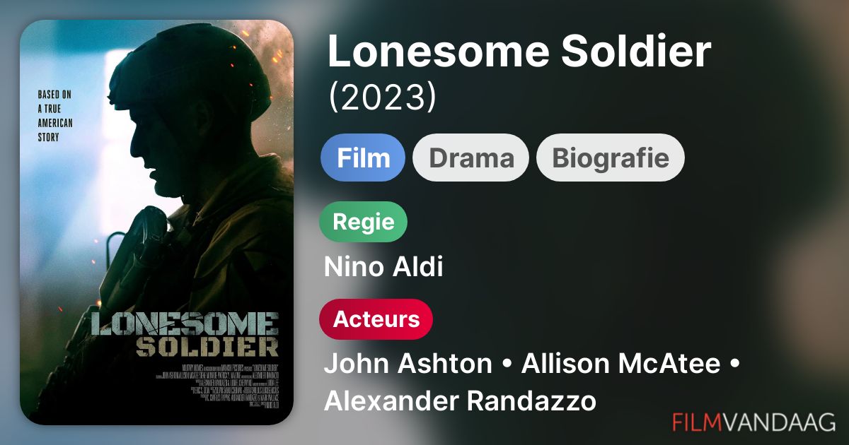 Lonesome Soldier (film, 2023) - FilmVandaag.nl