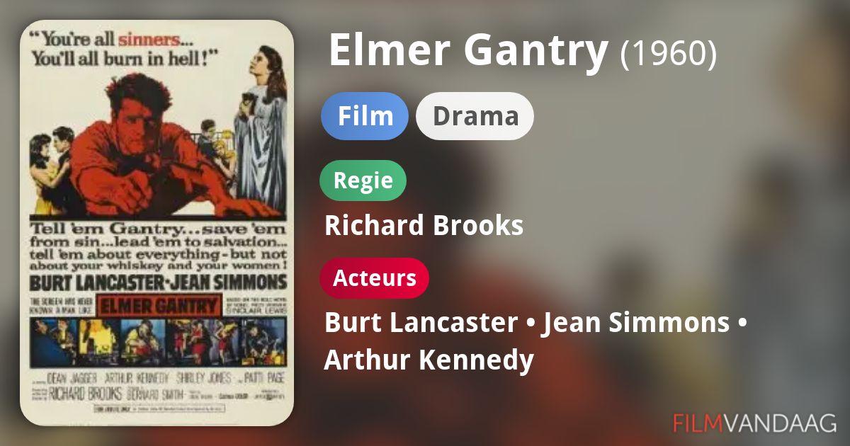 Elmer Gantry (film, 1960) - FilmVandaag.nl
