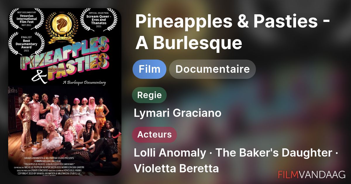Pineapples & Pasties - A Burlesque Documentary (film, 2020) kopen op ...