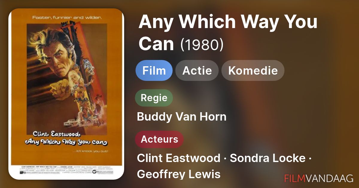 Any Which Way You Can (film, 1980) - FilmVandaag.nl