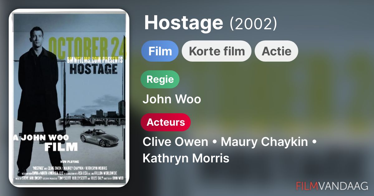 Hostage (film, 2002) - FilmVandaag.nl