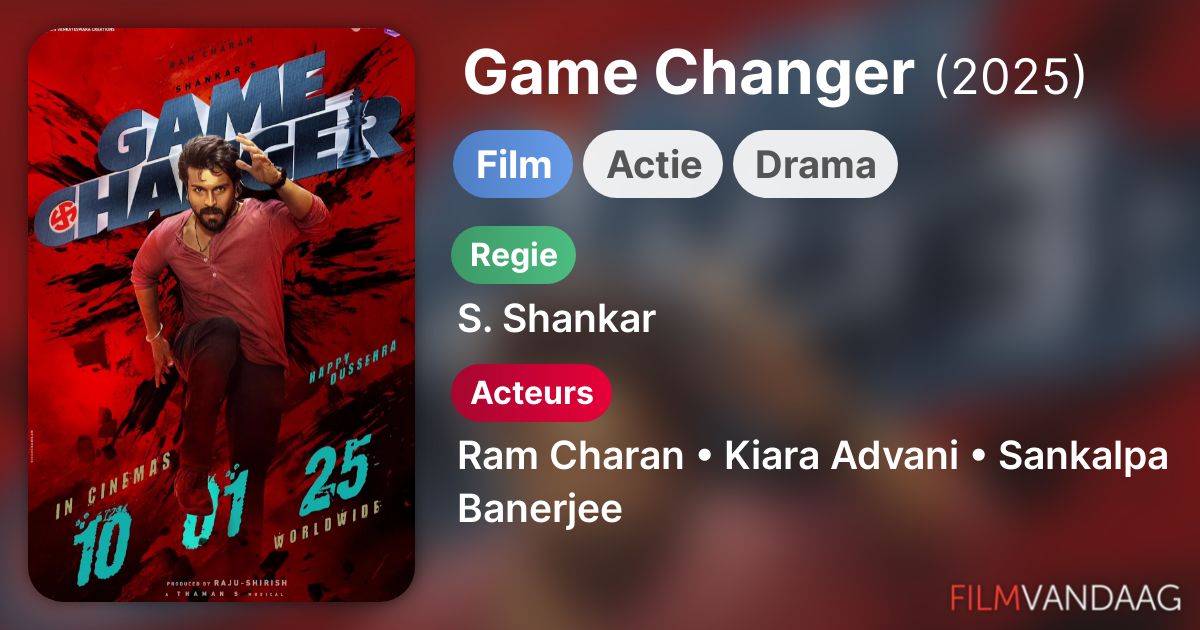 Game Changer (film, 2025) - FilmVandaag.nl