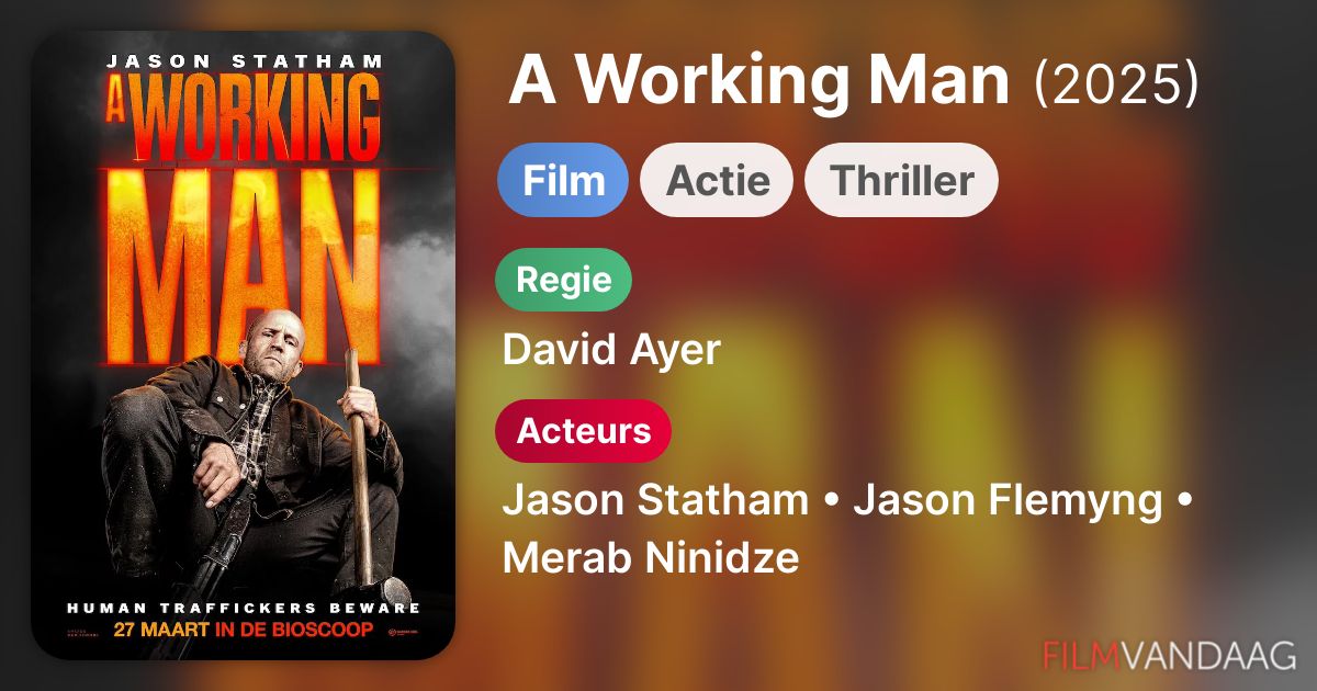 A Working Man (film, 2025) Nu Online Kijken - FilmVandaag.nl