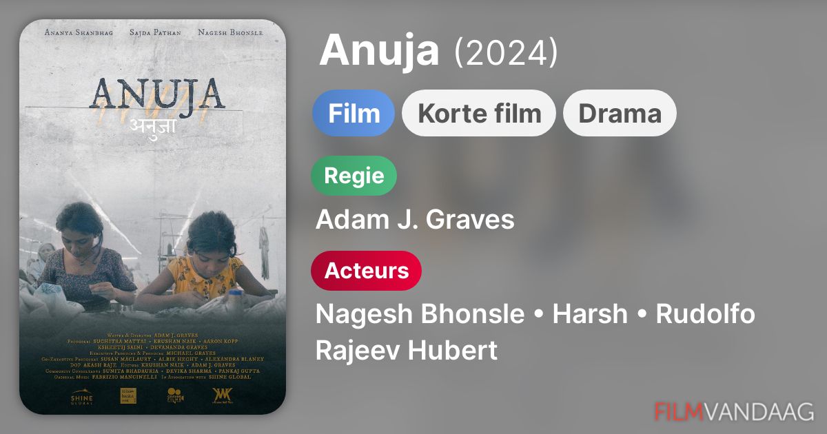 Anuja (film, 2024) - FilmVandaag.nl