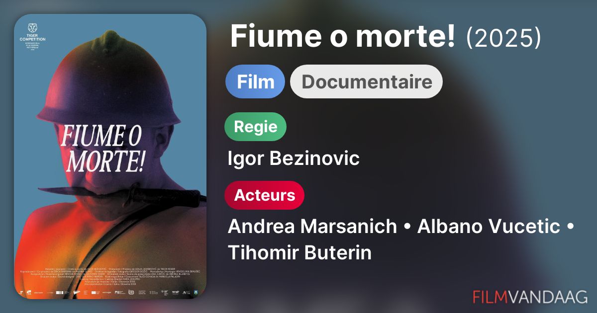 Fiume o morte! (film, 2025) - FilmVandaag.nl
