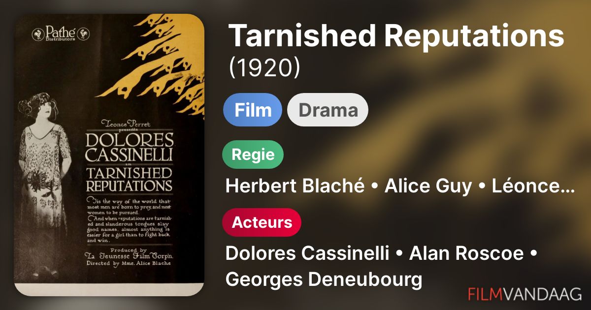 Tarnished Reputations (film, 1920) - FilmVandaag.nl