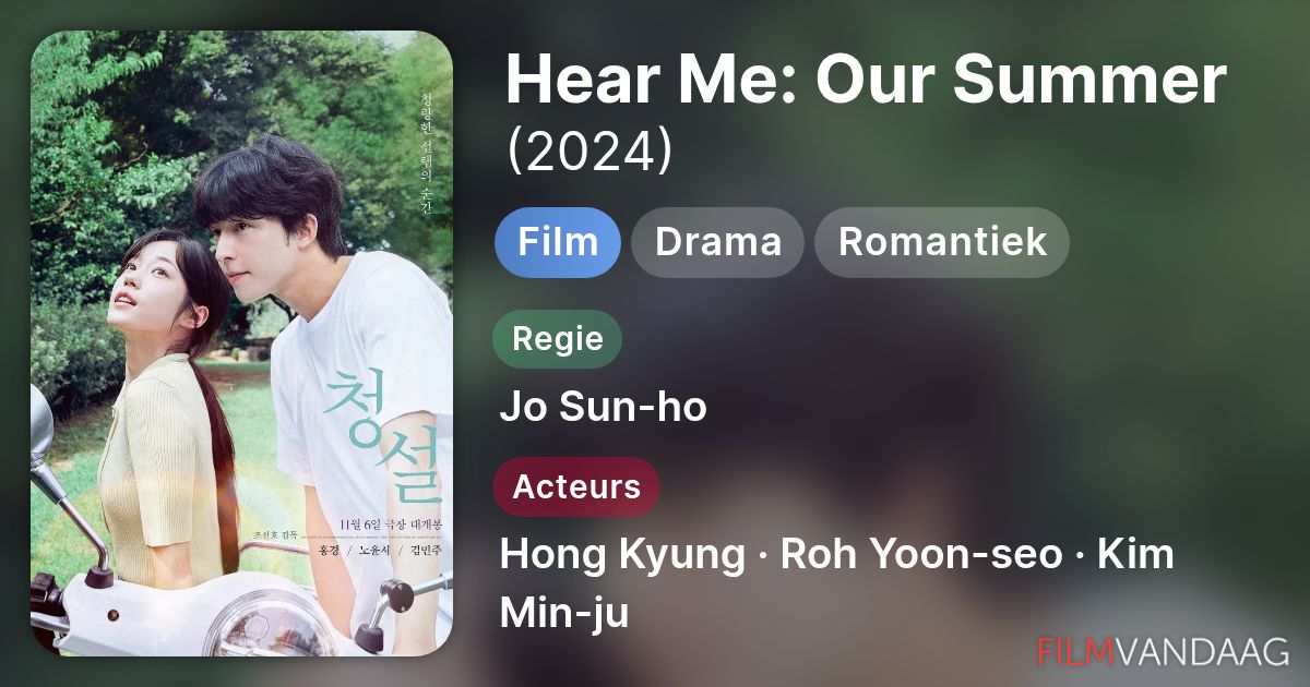 Hear Me: Our Summer (film, 2024) - FilmVandaag.nl