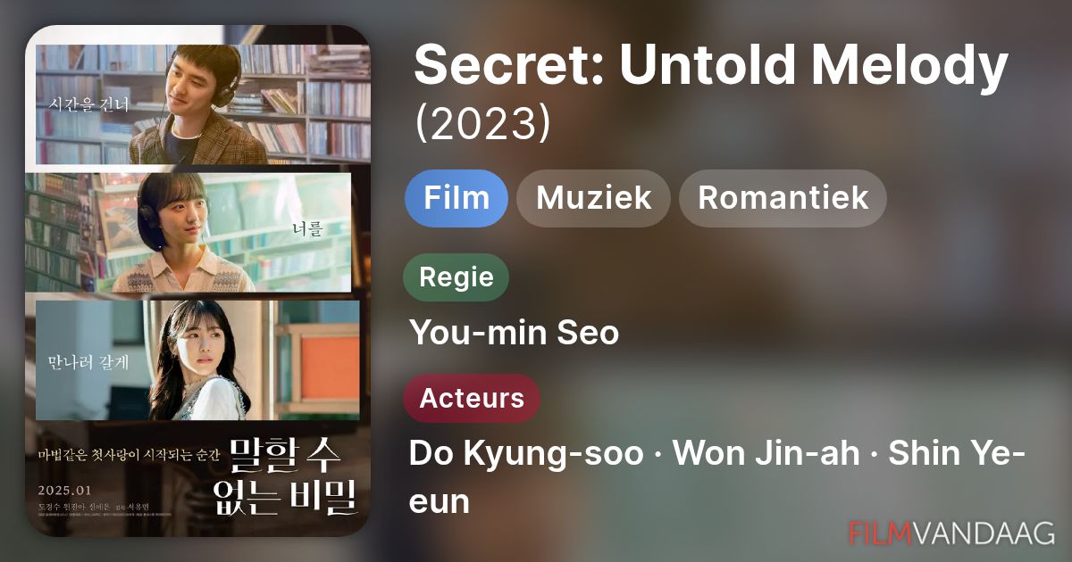 Secret: Untold Melody (film, 2023) - FilmVandaag.nl