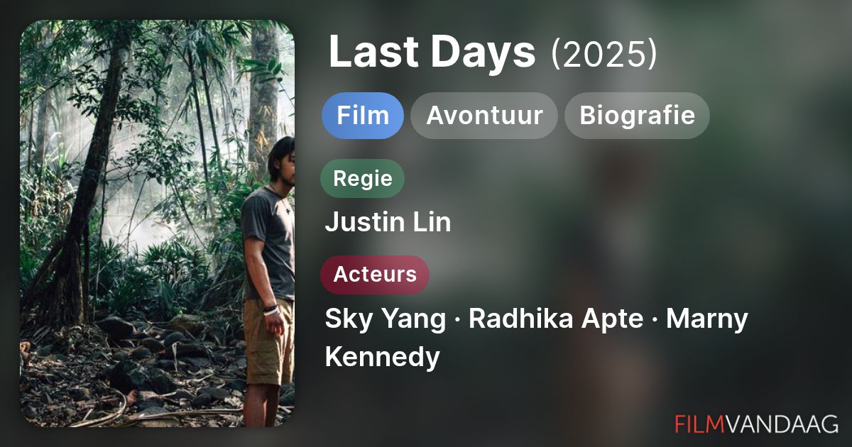 Last Days (film, 2025) - FilmVandaag.nl