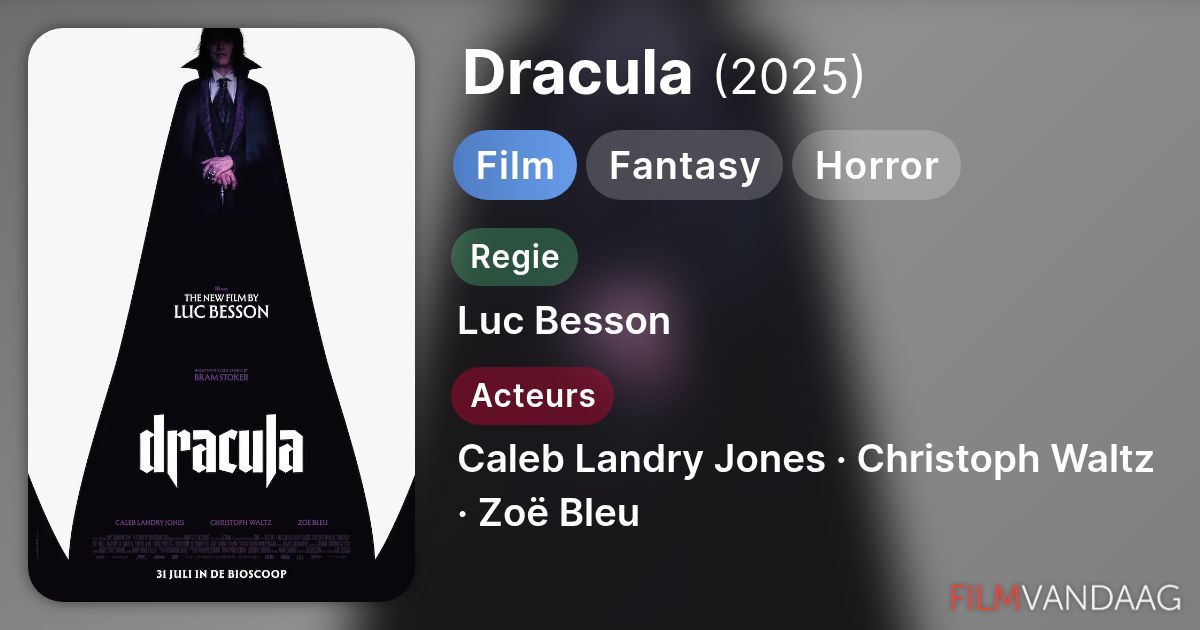 Dracula (film, 2025) - FilmVandaag.nl