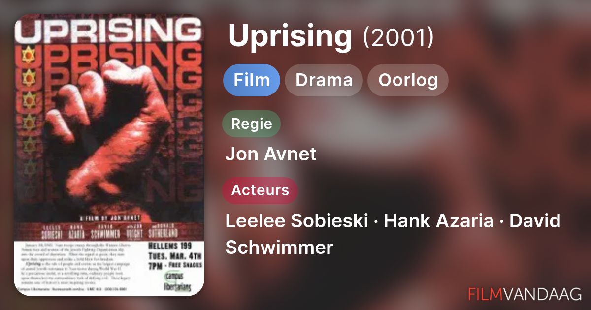 Uprising (film, 2001) - FilmVandaag.nl