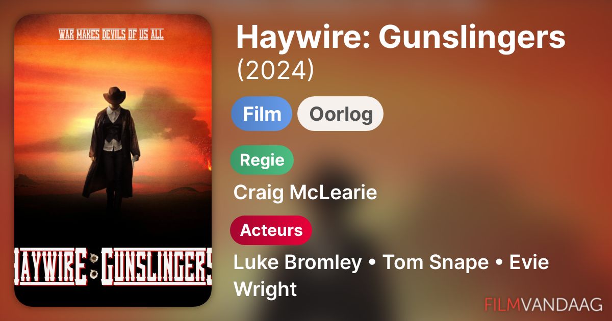 Haywire: Gunslingers (film, 2024) - FilmVandaag.nl