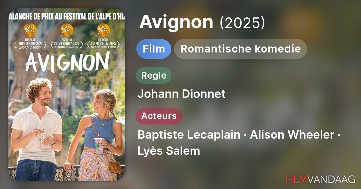 Avignon (film, 2025) - FilmVandaag.nl