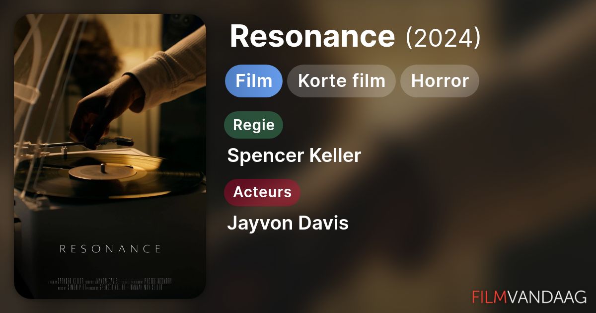Resonance (film, 2024) - FilmVandaag.nl