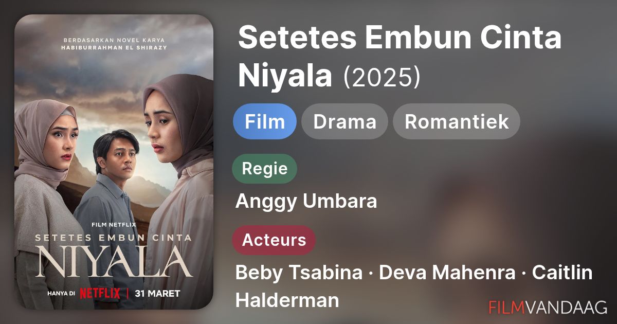 Setetes Embun Cinta Niyala (film, 2025) - FilmVandaag.nl