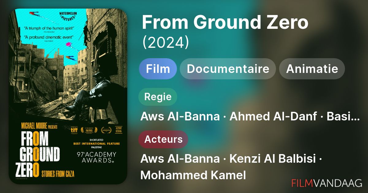 From Ground Zero (film, 2024) - FilmVandaag.nl
