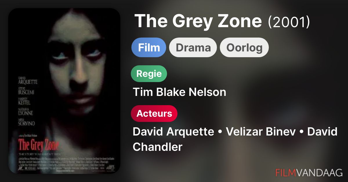 The Grey Zone (film, 2001) Nu Online Kijken - FilmVandaag.nl