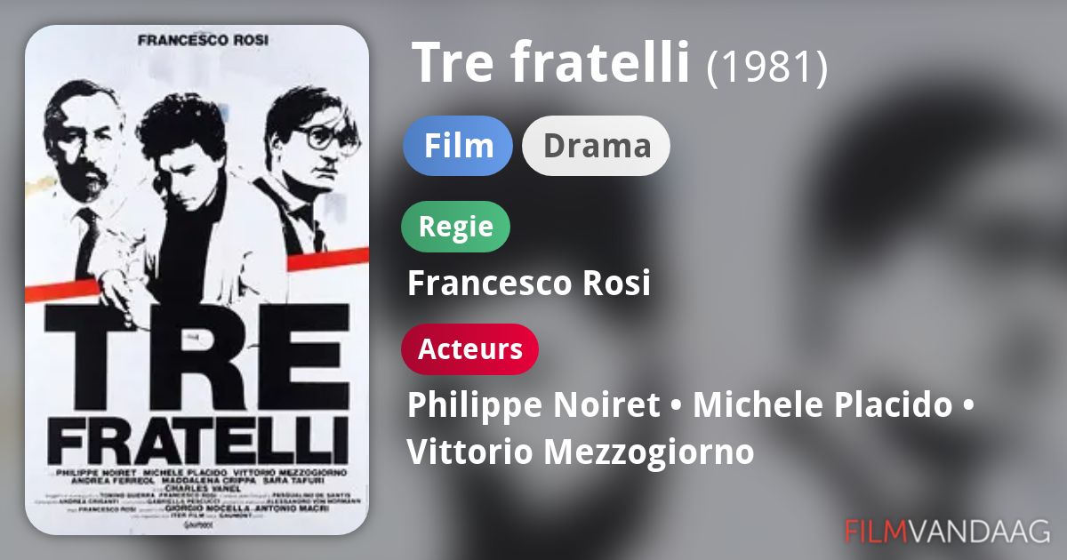 Tre fratelli (film, 1981) kopen op dvd of blu-ray - FilmVandaag.nl