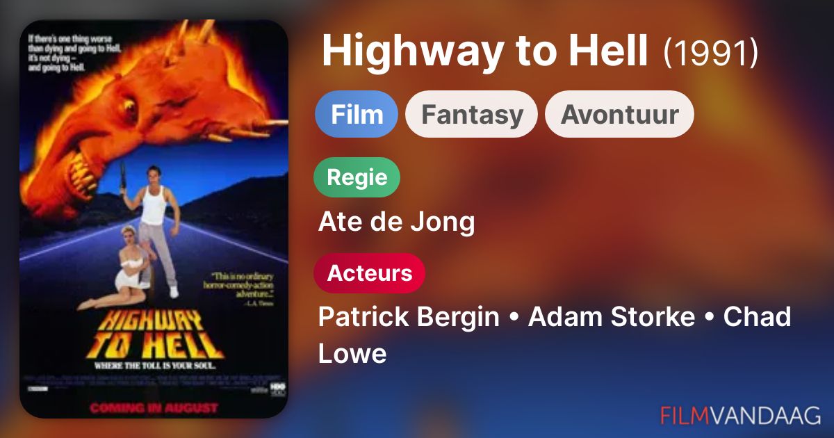 Highway to Hell (film, 1991) - FilmVandaag.nl