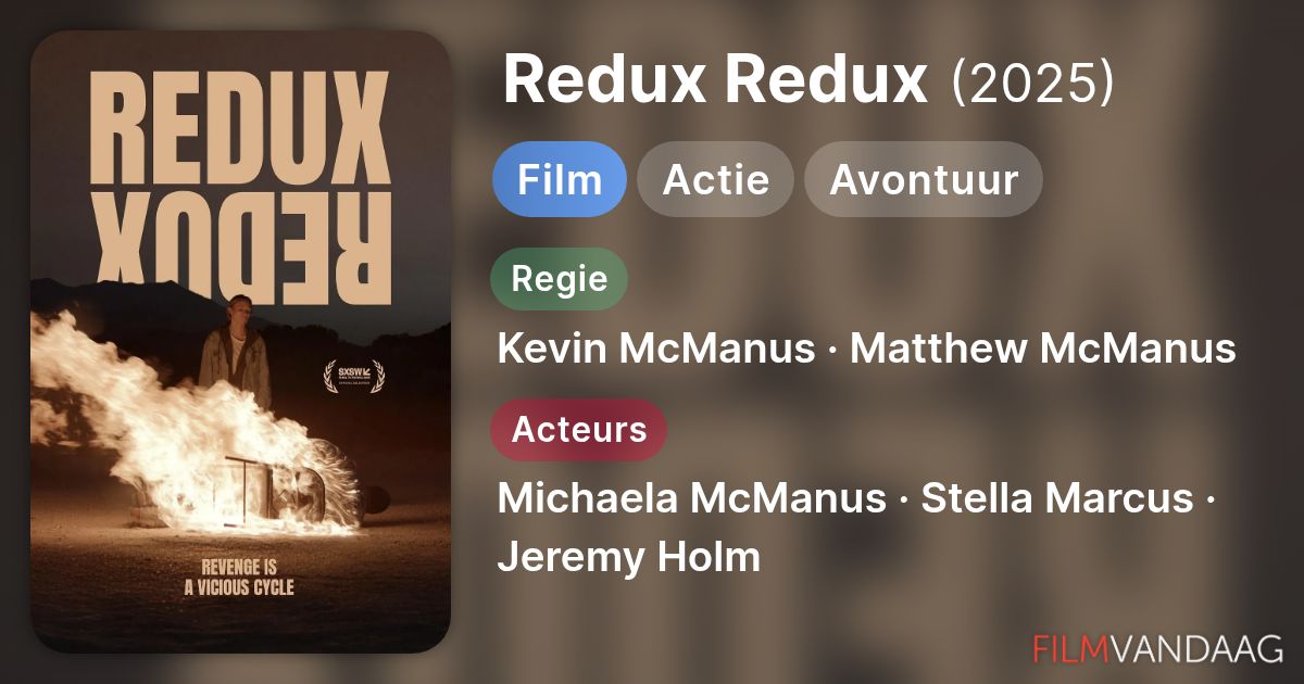 Redux Redux (film, 2025) - FilmVandaag.nl