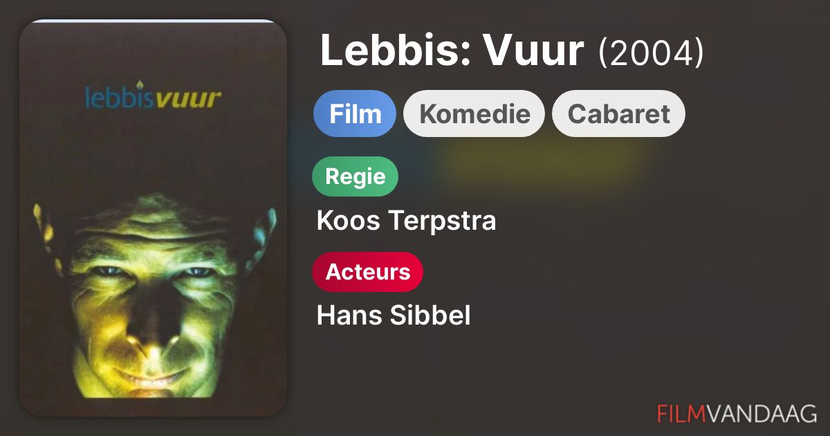 Lebbis: Vuur (film, 2004) - FilmVandaag.nl