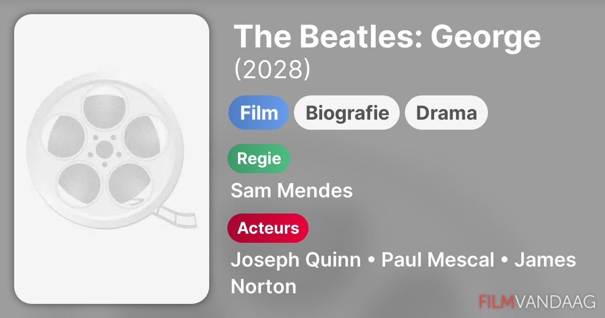 George (film, 2028) - FilmVandaag.nl