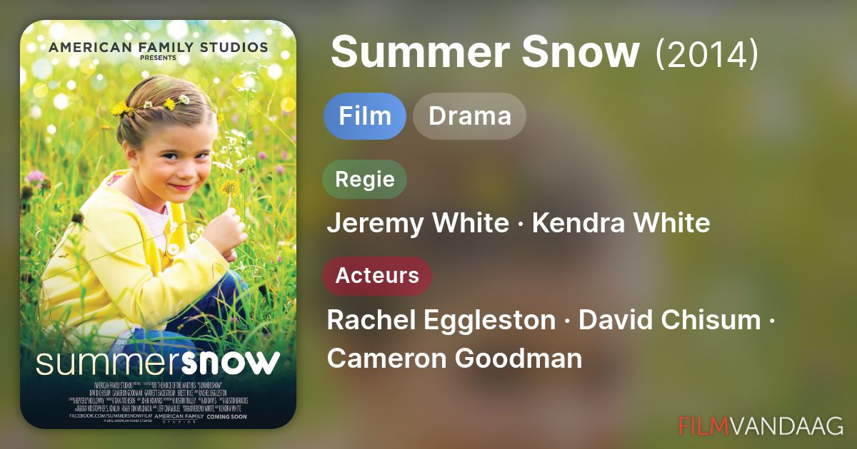 Summer Snow (film, 2014) - FilmVandaag.nl