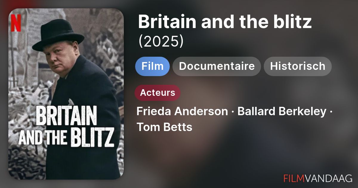 Britain and the blitz (film, 2025) - FilmVandaag.nl