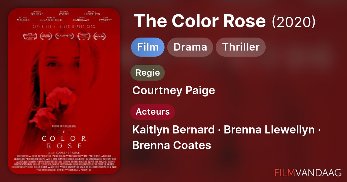 The Color Rose (film, 2020) - FilmVandaag.nl