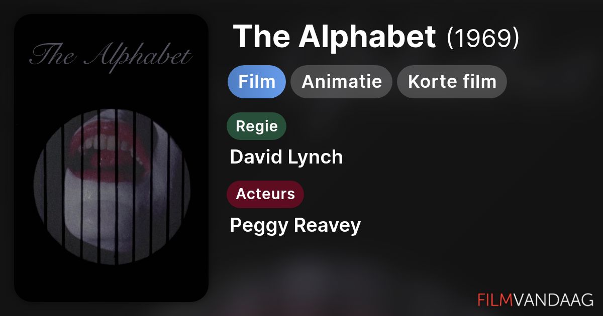 The Alphabet (film, 1969) - FilmVandaag.nl