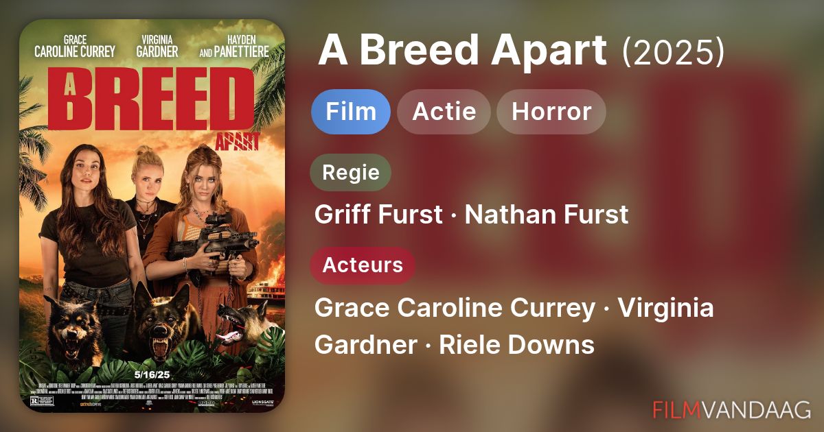 A Breed Apart (film, 2025) - FilmVandaag.nl
