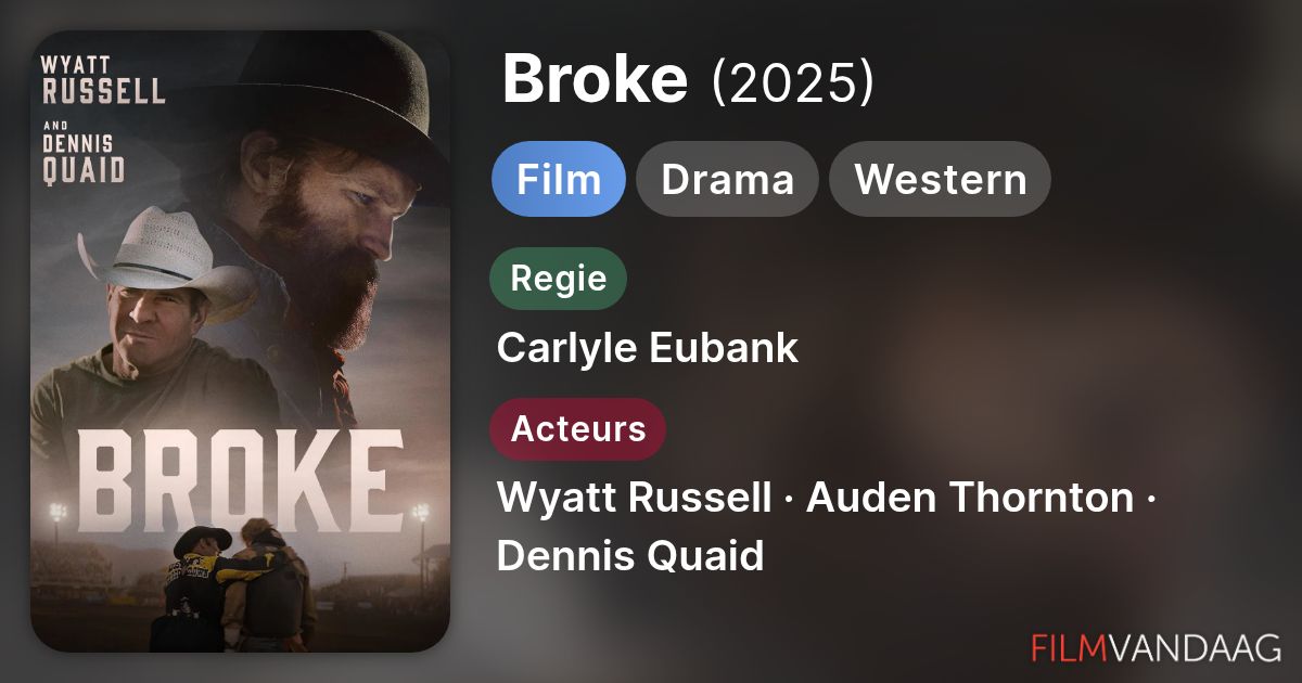Broke (film, 2025) - FilmVandaag.nl