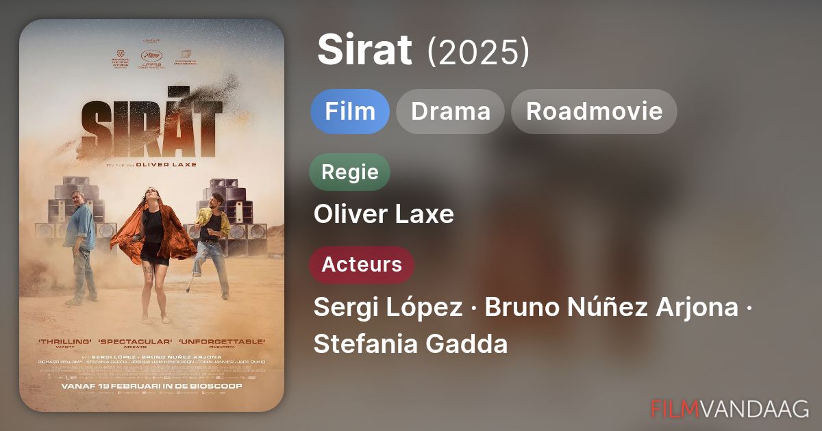 Sirat (film, 2025) - FilmVandaag.nl