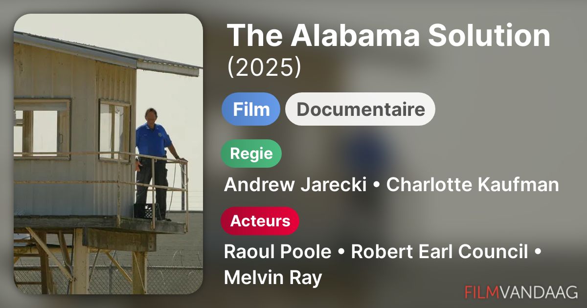 The Alabama Solution (film, 2025) - FilmVandaag.nl