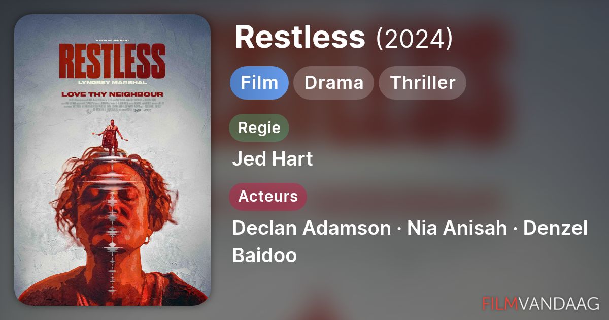 Restless (film, 2024) - FilmVandaag.nl