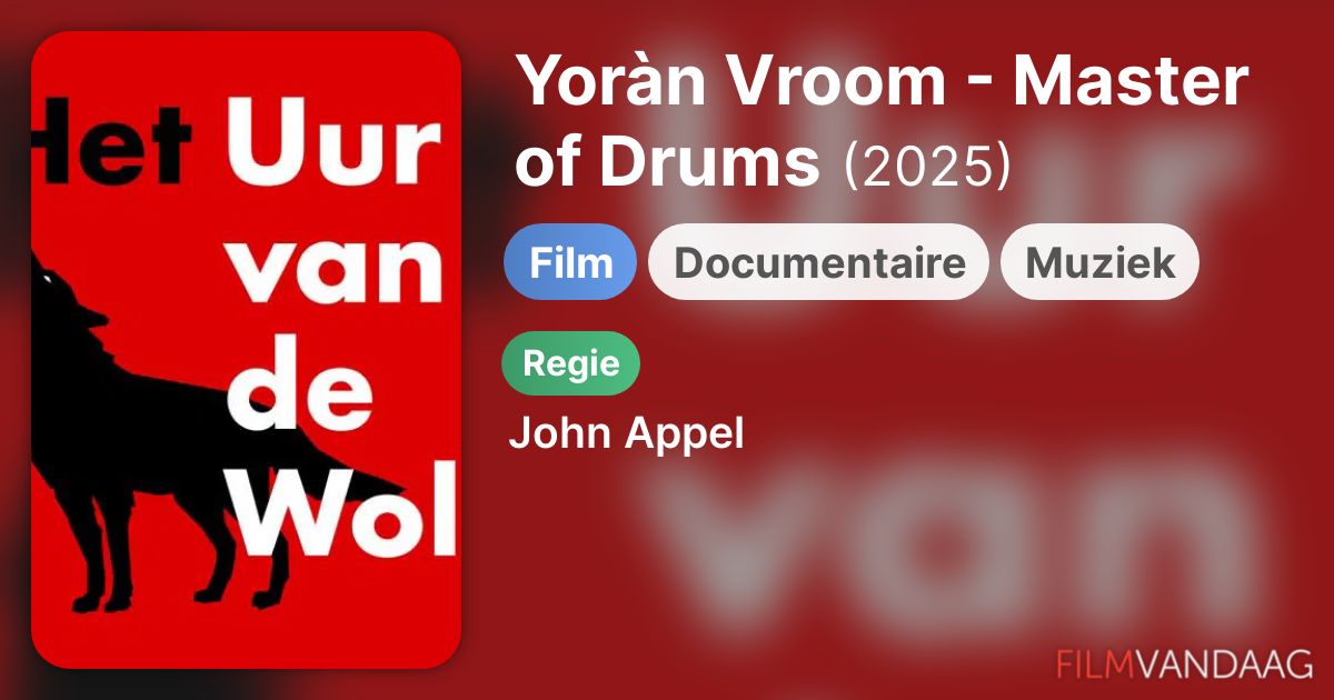 Yoràn Vroom - Master of Drums (film, 2025) - FilmVandaag.nl