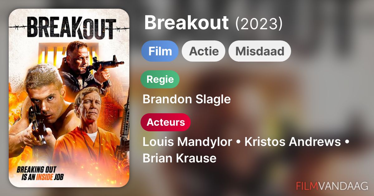 Breakout (film, 2023) - FilmVandaag.nl