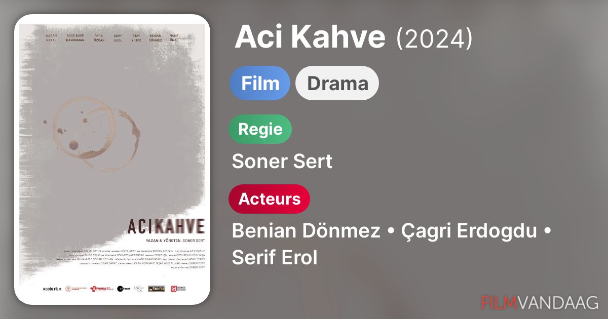 Aci Kahve in de Bioscoop (Alle Bioscooptijden) - FilmVandaag.nl