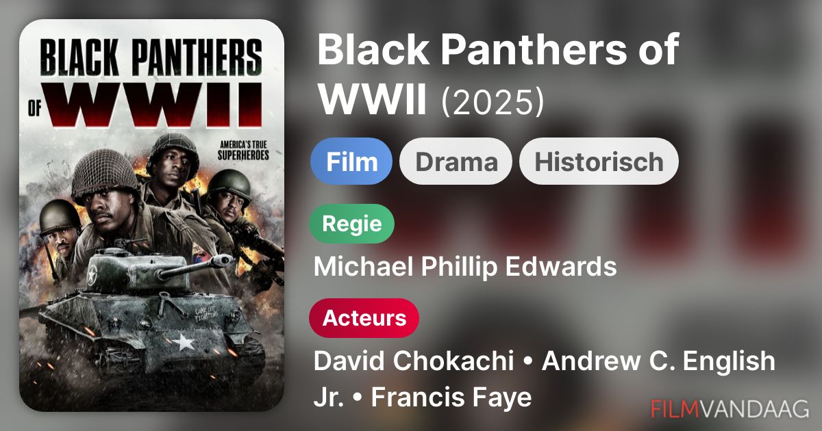 Black Panthers of WWII (film, 2025) - FilmVandaag.nl