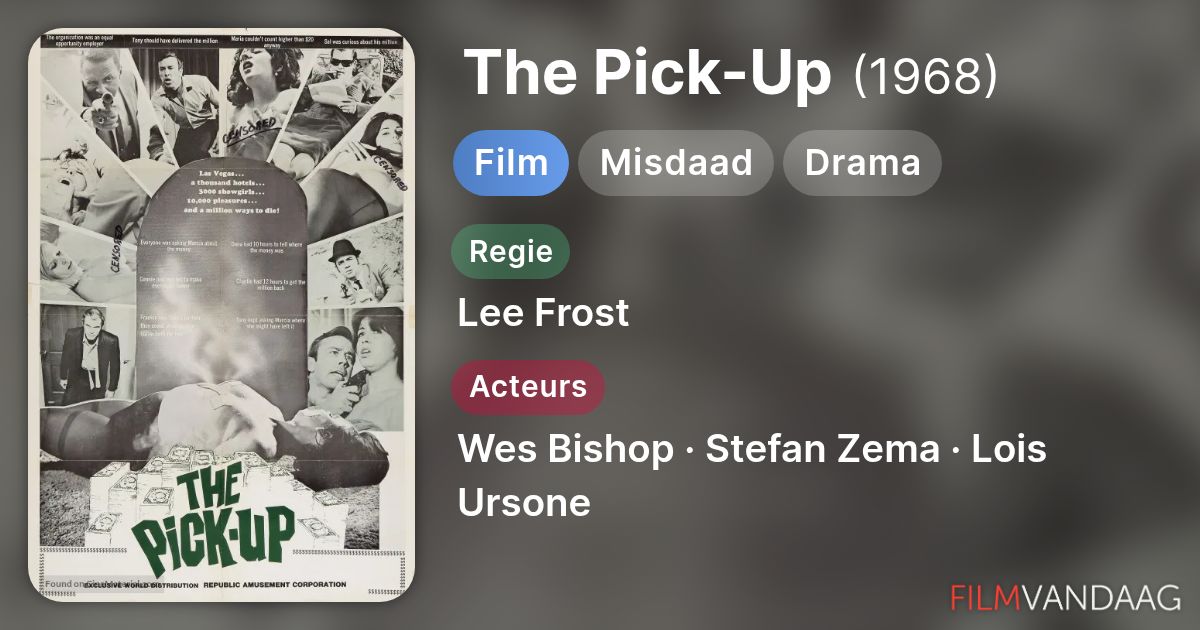 The Pick-Up (film, 1968) - FilmVandaag.nl