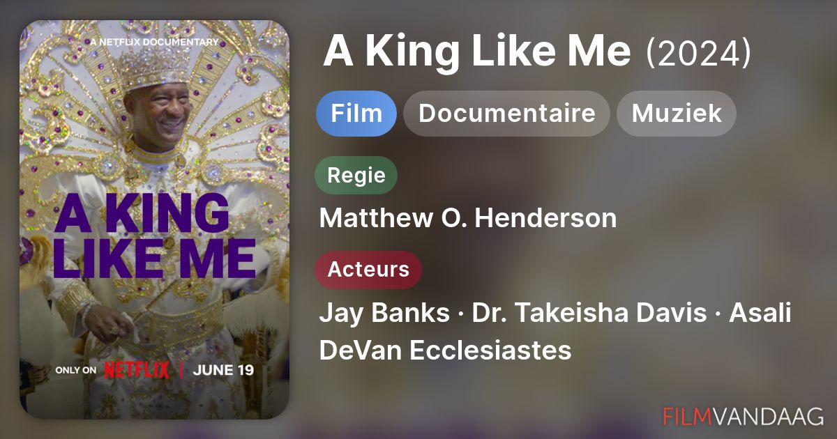 A King Like Me (film, 2024) Nu Online Kijken - FilmVandaag.nl